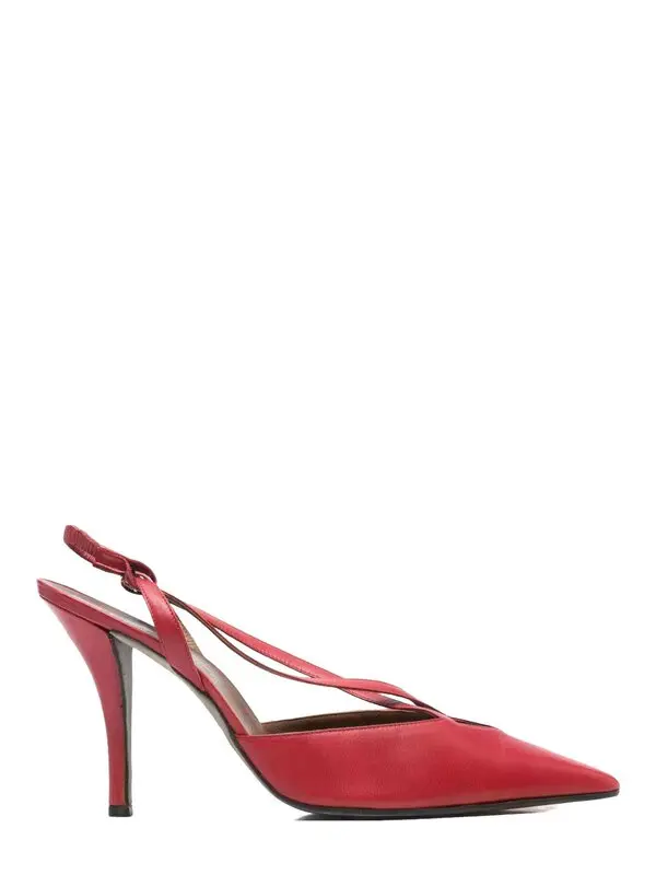 ROMEO GIGLI 1990s 100mm Strappy Slingback Pumps - Red