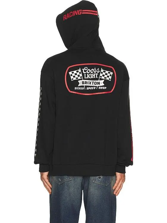 Brixton Coors Light Pit Stop Hoodie - Black