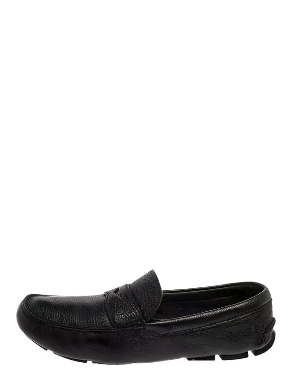 Prada Leather Loafers - Black