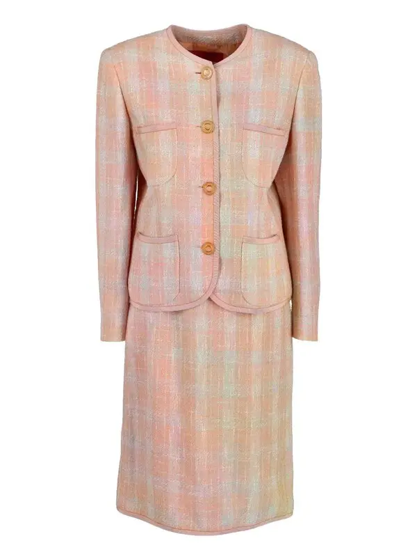 Emanuel Ungaro Checkered Suit - Pink