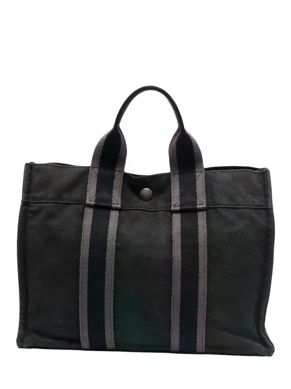 Hermès 1997 Fourre Tout Handbag - Black