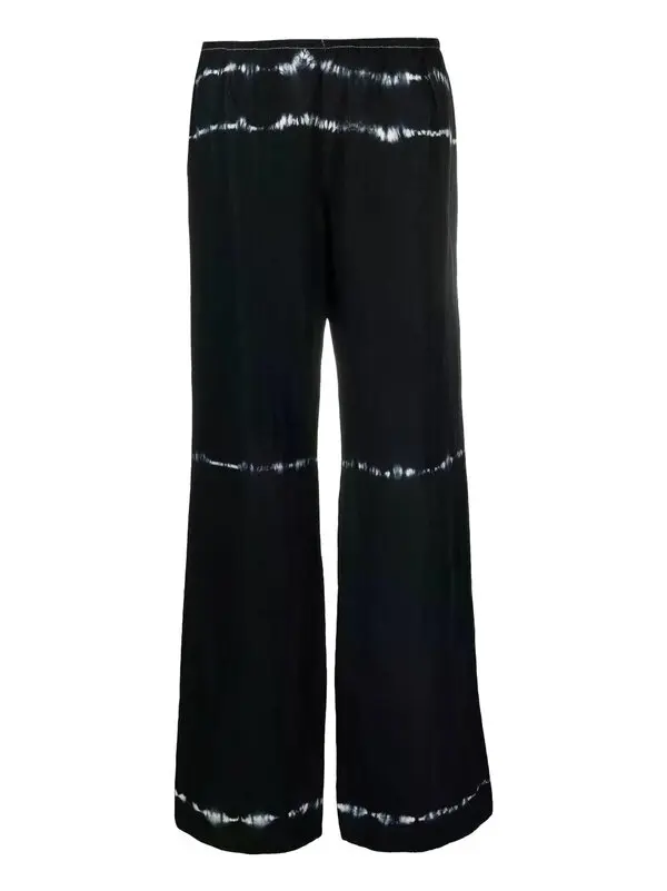 Giorgio Armani Tie-dye Wide-leg Trousers - Blue