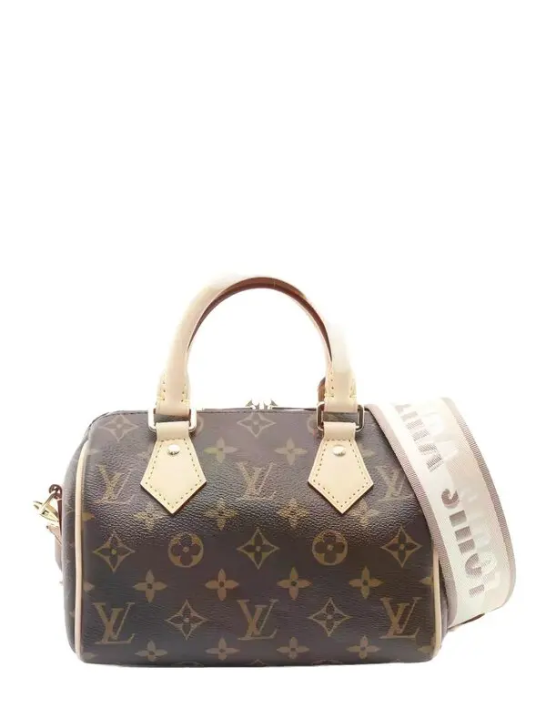LOUIS VUITTON 2010s Speedy Bandouliere 20 Monogram Tote Bag - Brown