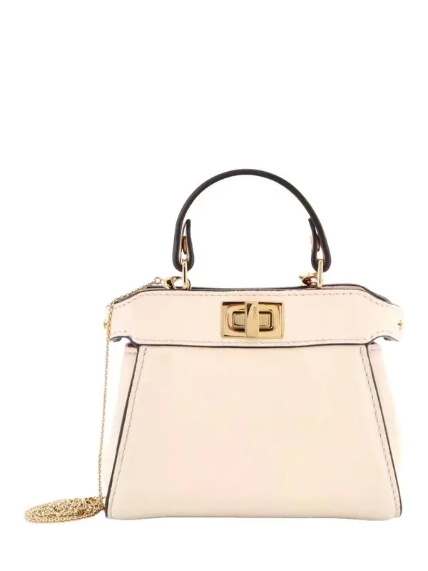 Fendi Peekaboo Nano Crossbody Bag - Neutrals