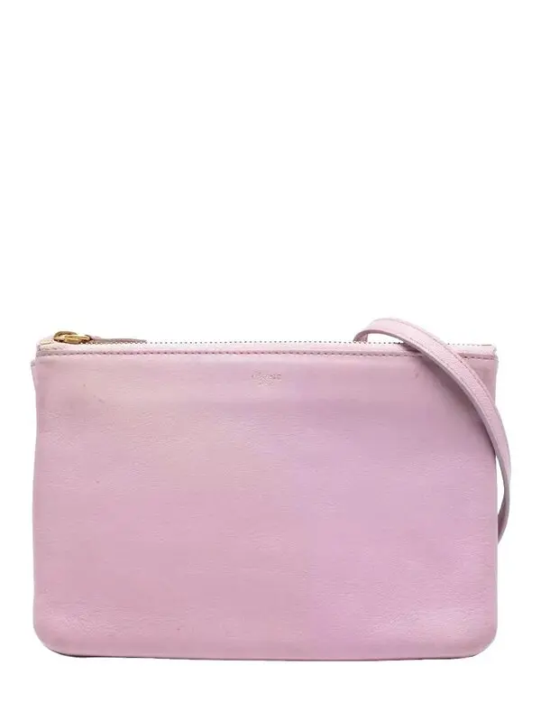 Celine 2014 Small Lambskin Trio Crossbody Bag - Pink