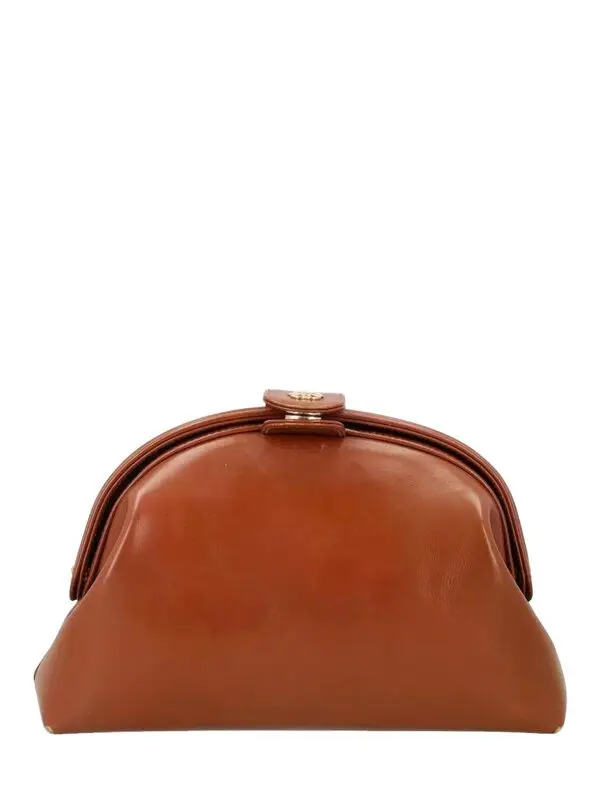 PIROVANO VINTAGE Bubble Clutch Bag - Brown