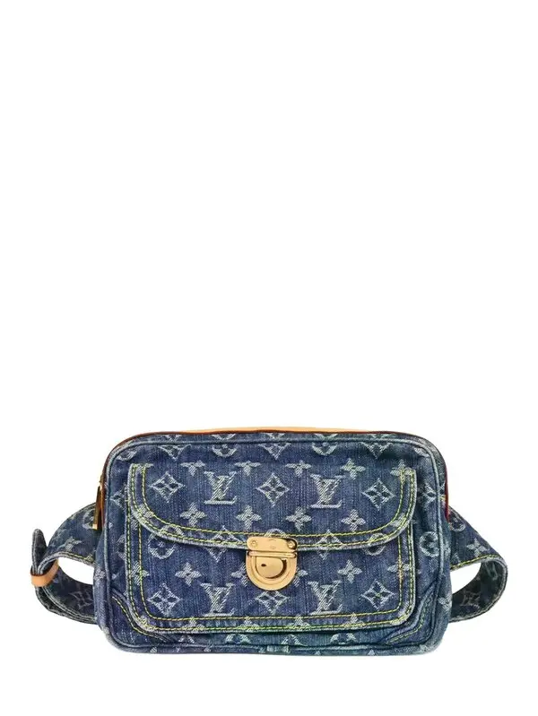 LOUIS VUITTON 2007 Monogram Denim Bag - Blue