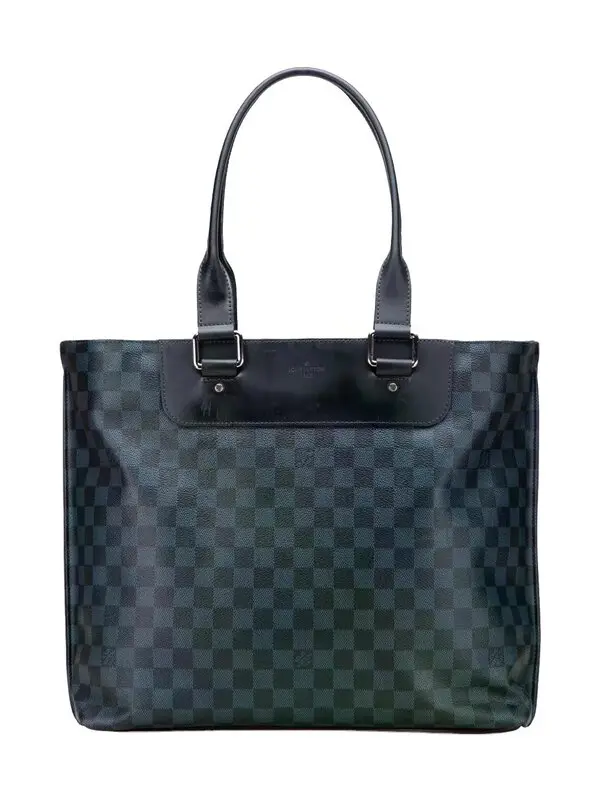 LOUIS VUITTON 2018 Damier Cobalt Cabas Voyage Tote Bag - Blue