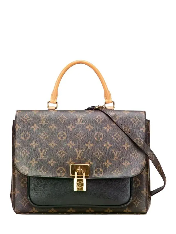 LOUIS VUITTON 2018 Monogram Marignan Satchel - Black