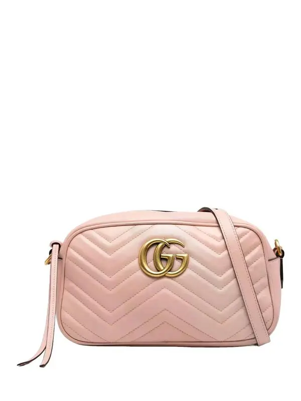 Gucci Gg Marmont Matelassé Leather Crossbody Bag - Pink