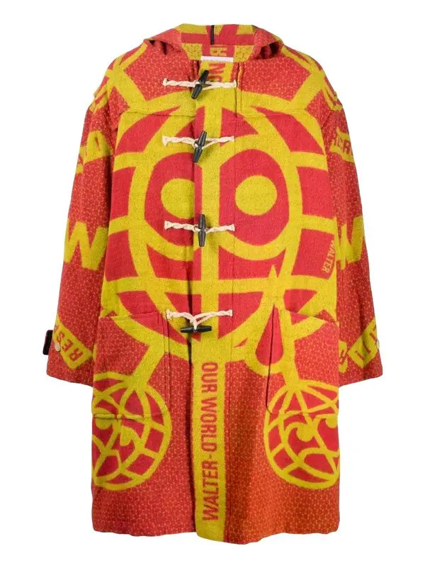 WALTER VAN BEIRENDONCK 2000s Puk-pukcoat Hooded Coat - Yellow