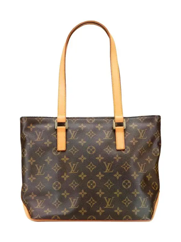 LOUIS VUITTON 2004 Monogram Cabas Piano Tote Bag - Brown
