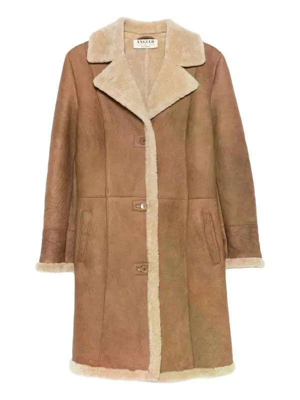 A.N.G.E.L.O. VINTAGE CULT 2000s Shearling-trim Coat - Brown