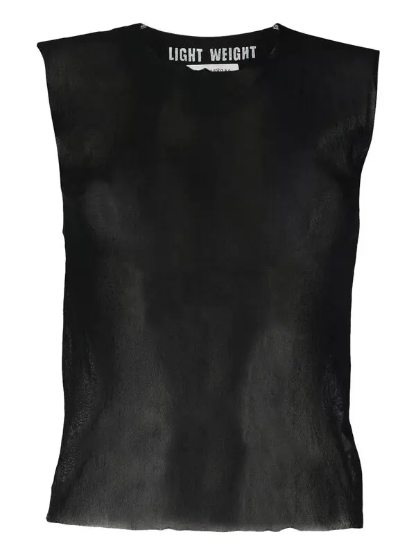 Maison Martin Margiela 2000s Sheer-panel T-shirt - Black
