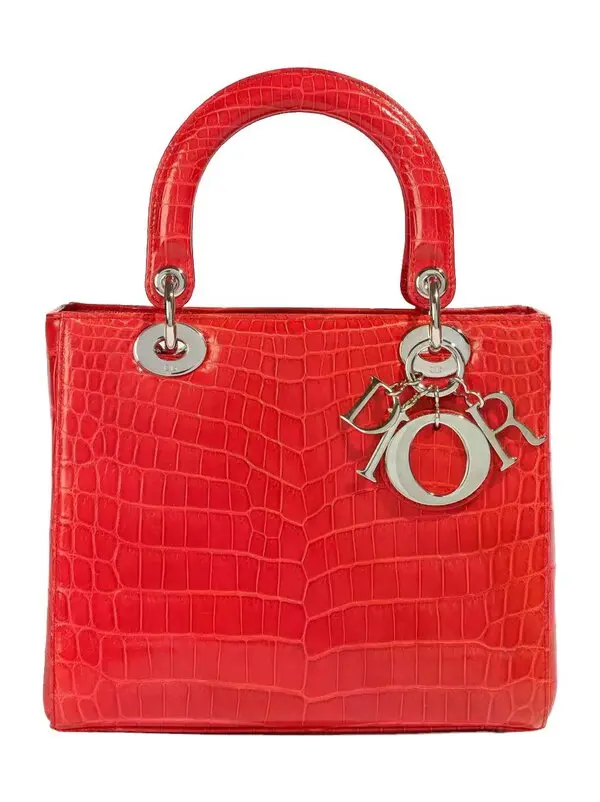 Dior Lady Two-way Handbag - Red