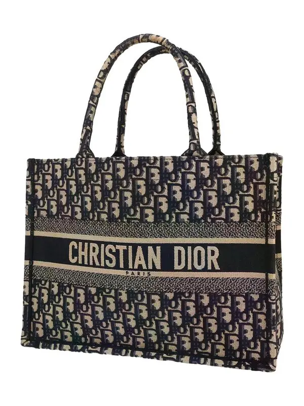 Dior Book Tote Shopping Bag - Blue