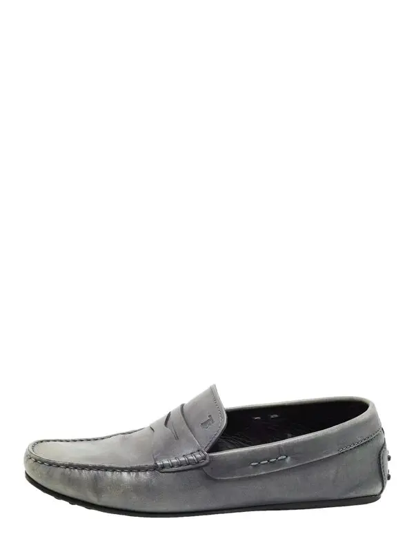 TOD'S Leather Loafers - Grey