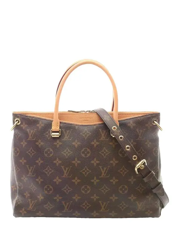 LOUIS VUITTON 2016 Monogram Pallas Mm Satchel - Brown