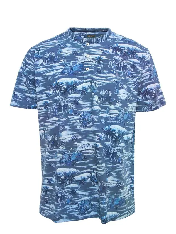 Polo Ralph Lauren Tropical-print T-shirt - Blue