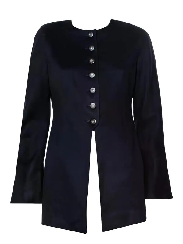 Valentino Garavani Buttoned Cashmere Jacket - Blue