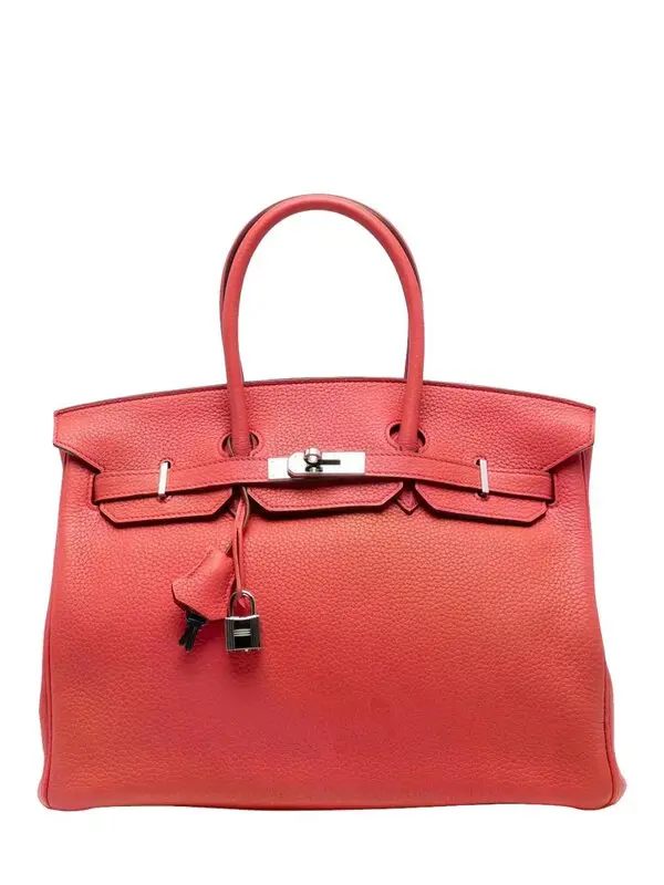 Hermès Togo Birkin Retourne 35 Handbag - Red