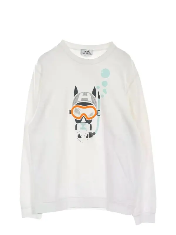 Hermès 2010s Scub H Sweatshirt - White