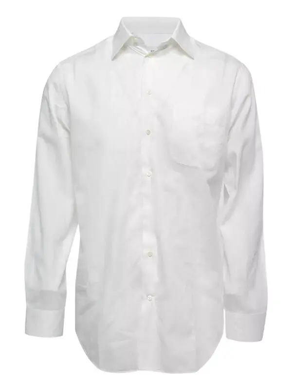 ARMANI Cotton Pocket Shirt - White