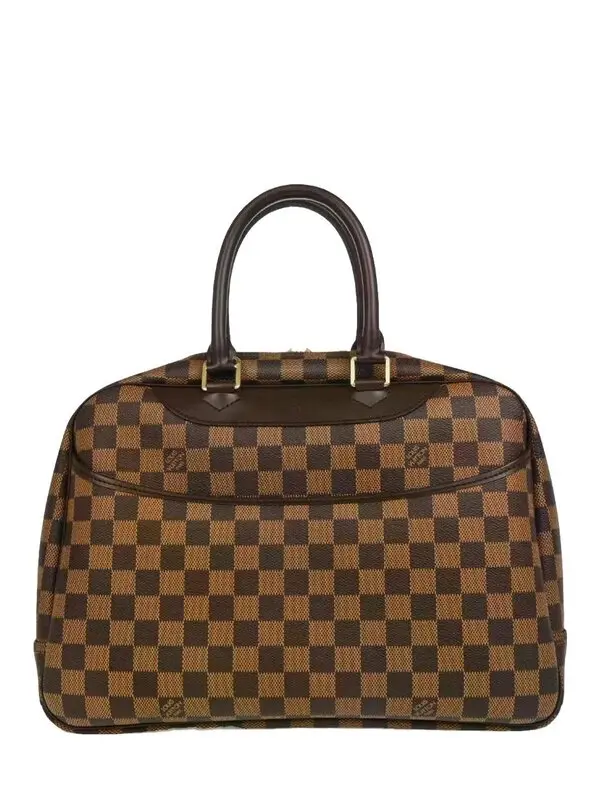 LOUIS VUITTON Deauville Bowling Tote Bag - Brown