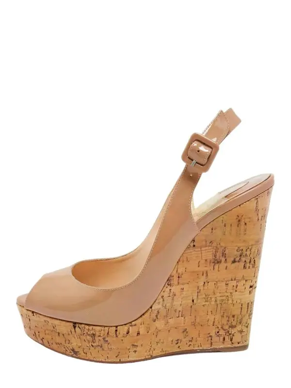 CHRISTIAN LOUBOUTIN 140mm Une Plume Sandals - Neutrals