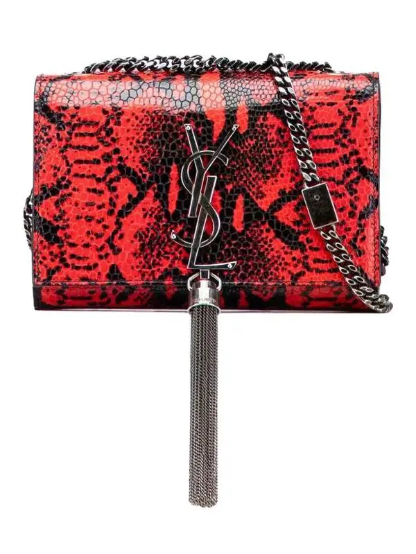 Saint Laurent Pre-owned Classic Monogram Kate Crossbody Bag - Red