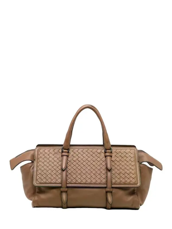 Bottega Veneta Intrecciato Monaco Handbag - Brown