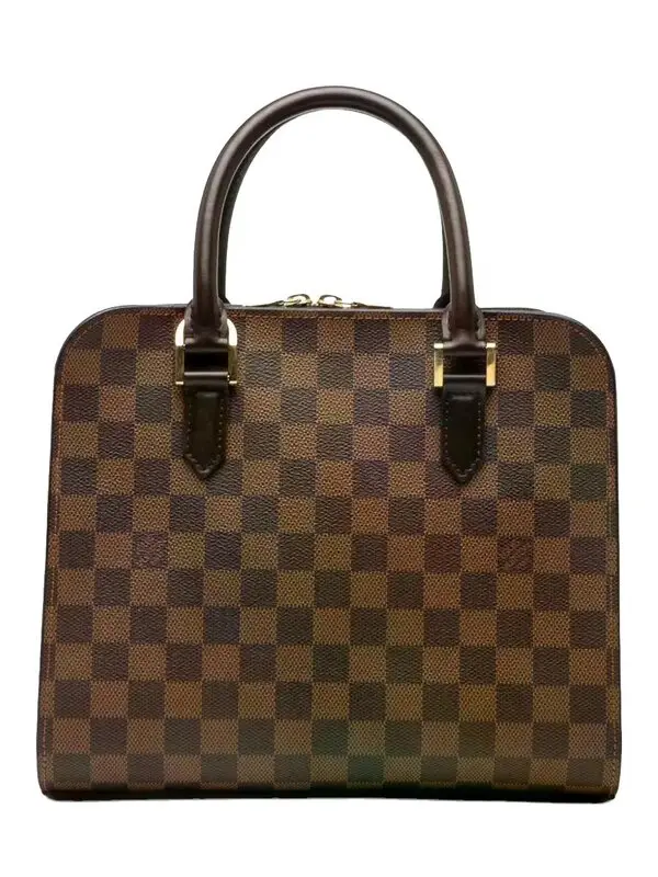 LOUIS VUITTON Damier Ebene Triana Handbag - Brown