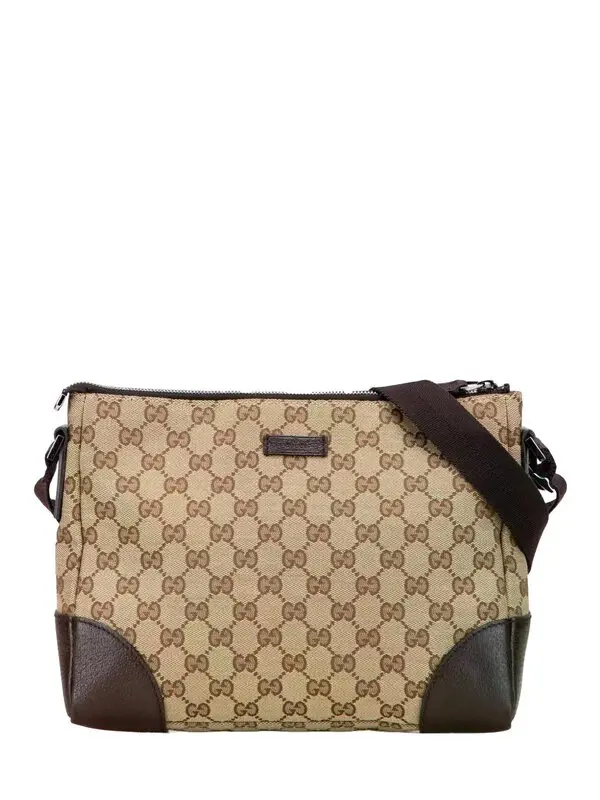 Gucci Gg Canvas Crossbody Bag - Brown