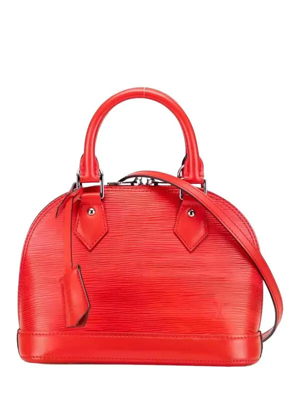 LOUIS VUITTON 2015 Epi Alma Bb Satchel - Red