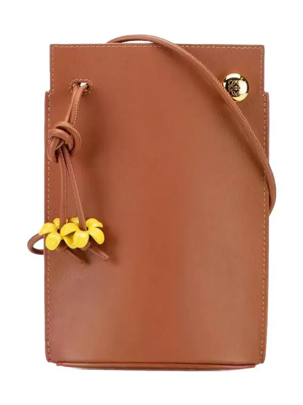 Loewe Calfskin Dice Pocket Crossbody Bag - Brown
