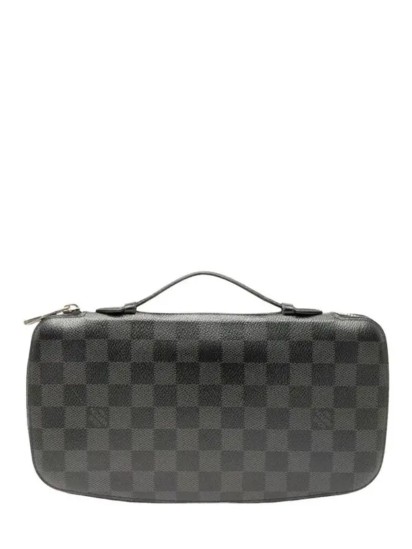 LOUIS VUITTON 2014 Damier Graphite Atoll Organizer - Black