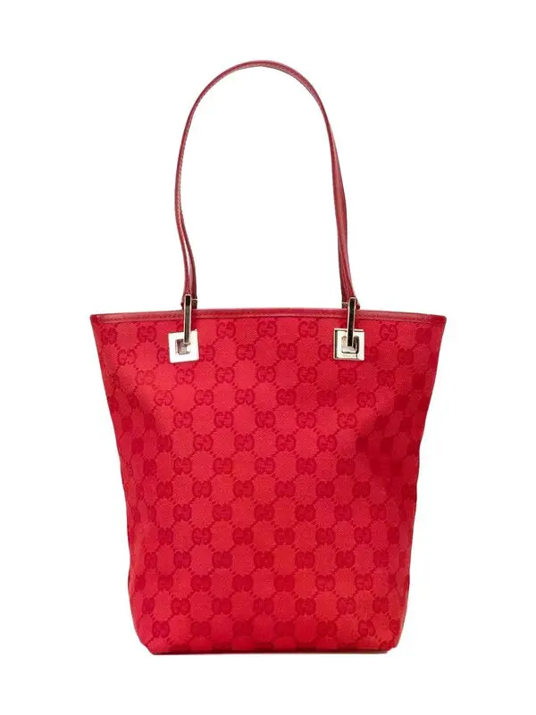 Gucci Gg Canvas Tote Bag - Red
