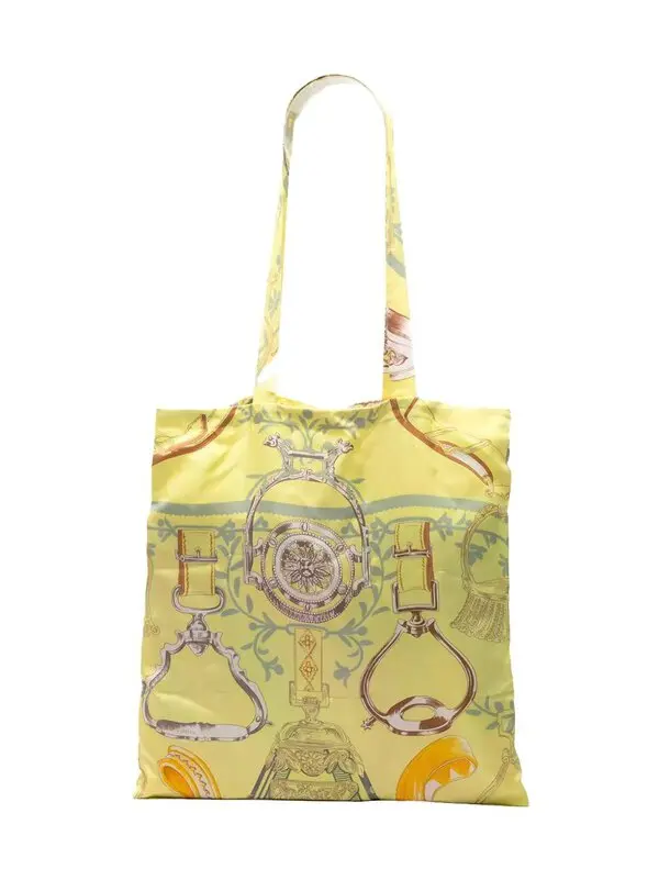 Hermès Etriers Silk So Tote Bag - Yellow