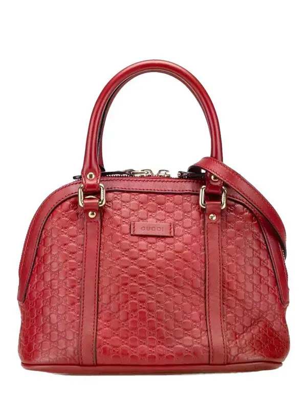 Gucci Mini Microguccissima Dome Satchel - Red