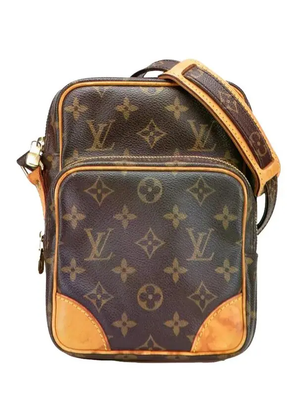 LOUIS VUITTON 2003 Monogram Amazone Crossbody Bag - Brown