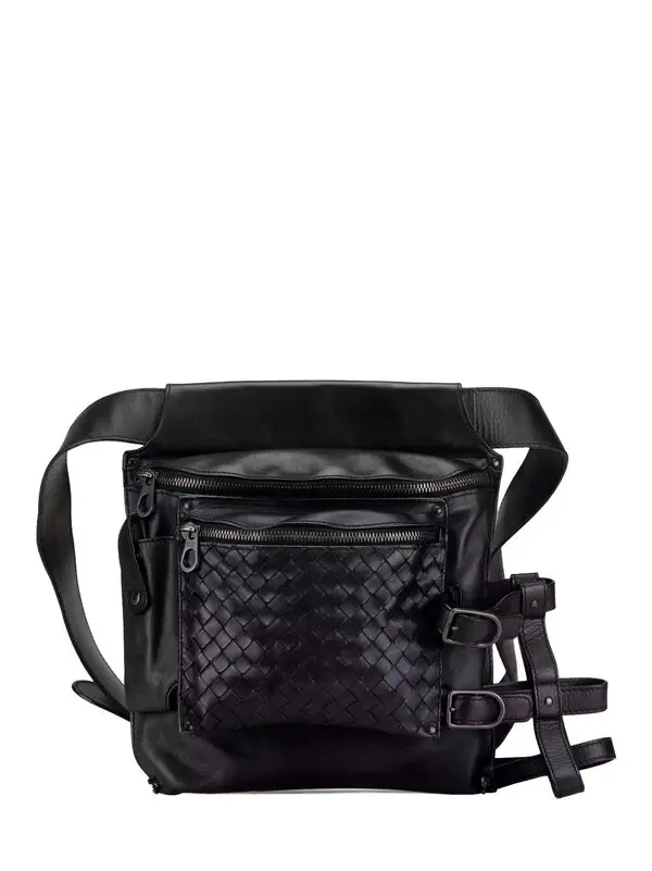 Bottega Veneta 21st Century Nappa Intrecciato Utility Belt Bag - Black