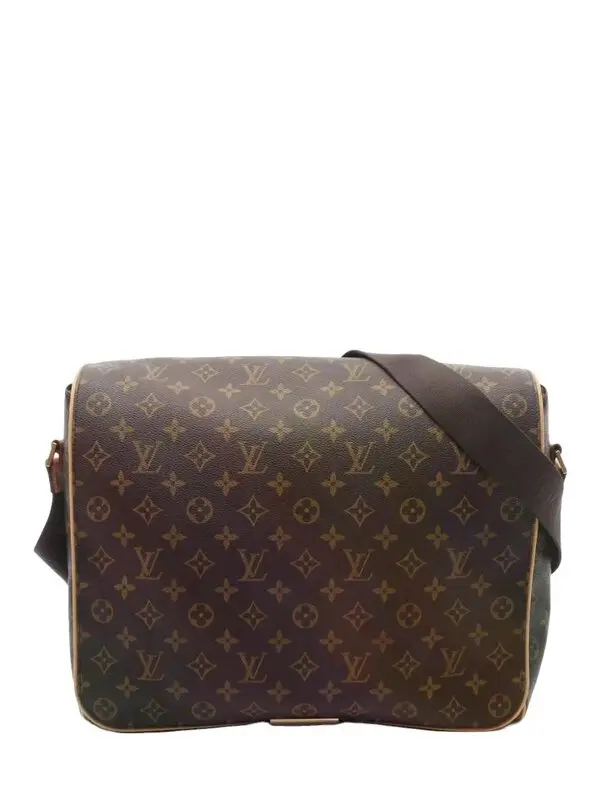 LOUIS VUITTON 2001 Aves Monogram Shoulder Bag - Brown