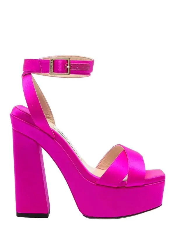 JIMMY CHOO 140mm Gaia Sandals - Pink