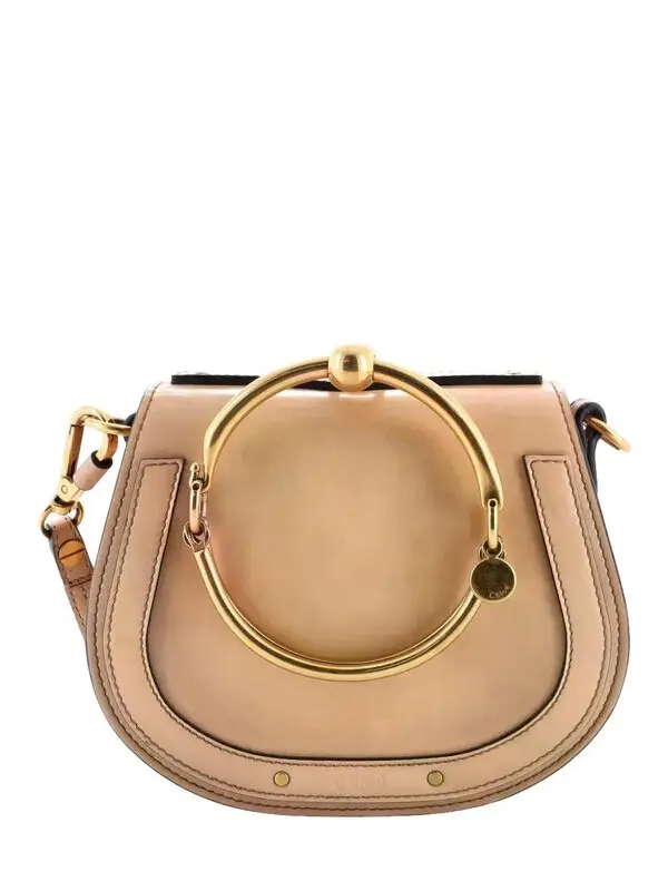 Chloé Nile Leather Small Crossbody Bag - Neutrals