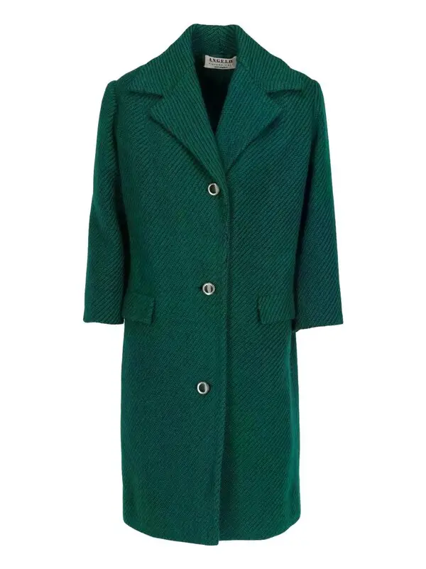 A.N.G.E.L.O. VINTAGE CULT 1960s Single-breasted Wool Coat - Green