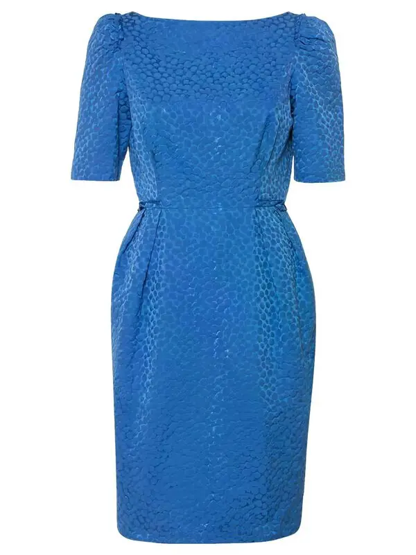 Carolina Herrera Textured Dress - Blue