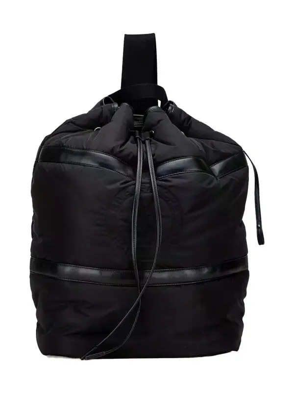 Saint Laurent Rive Gauche Drawstring Backpack - Black