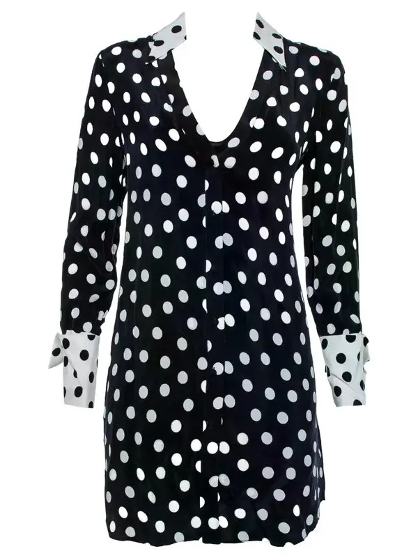 Alice + Olivia Polka Dot Dress - Black