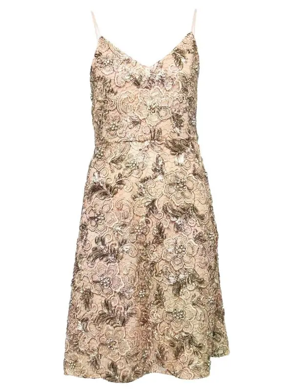 Alaïa Lace-embellished Dress - Brown