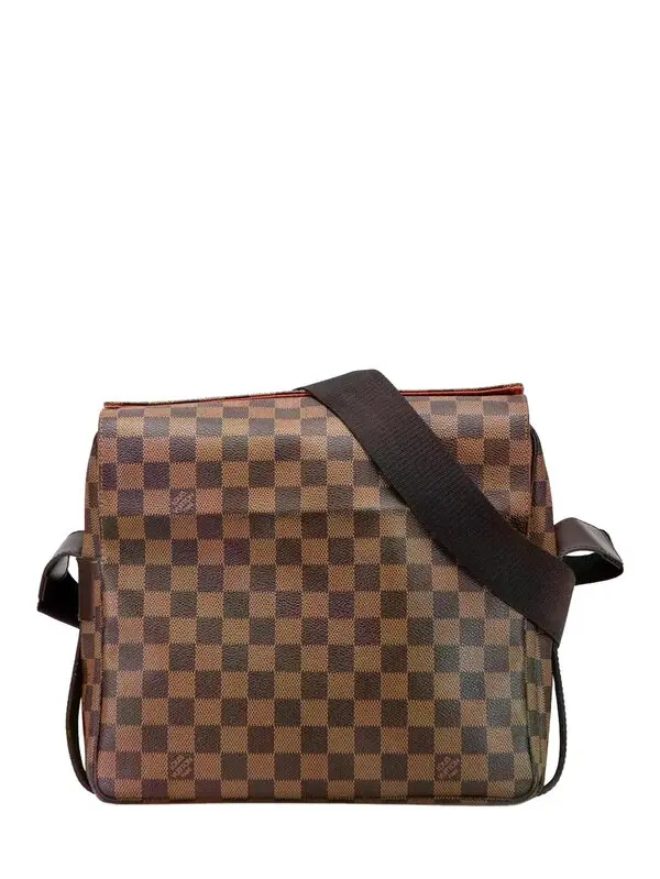 LOUIS VUITTON 2003 Damier Ebene Naviglio Crossbody Bag - Brown